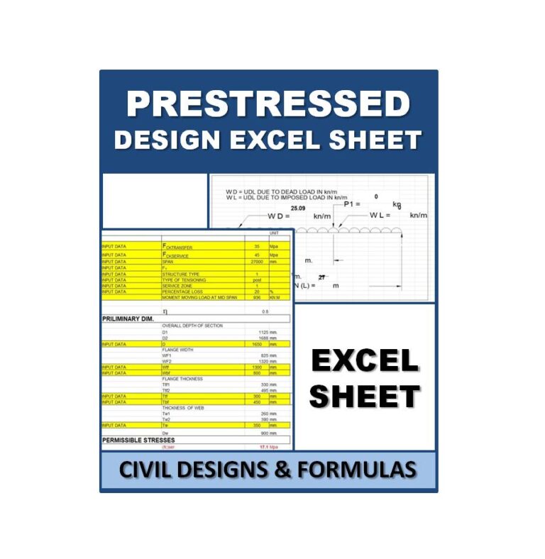 (Bulk) All Structural RCC Design Excel Sheets (Based on IS Code ...