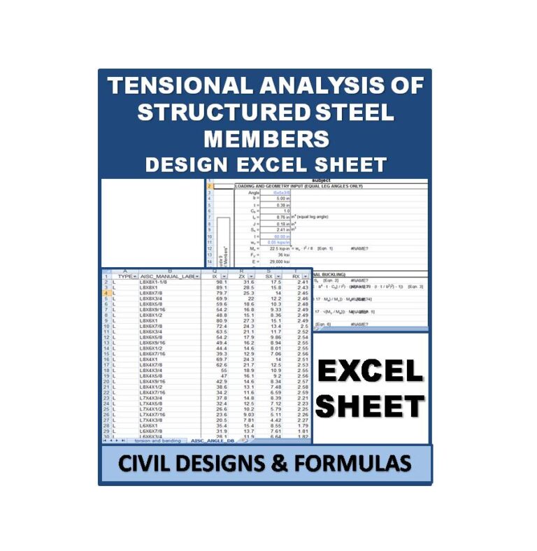 Torsional Analysis Of Structured Steel Members Design Excel Sheet ...
