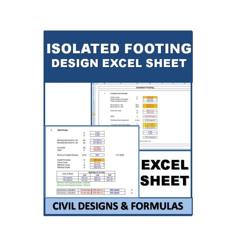 (Bulk) All Structural RCC Design Excel Sheets (Based on IS Code) – Digital Education : Martcost.com